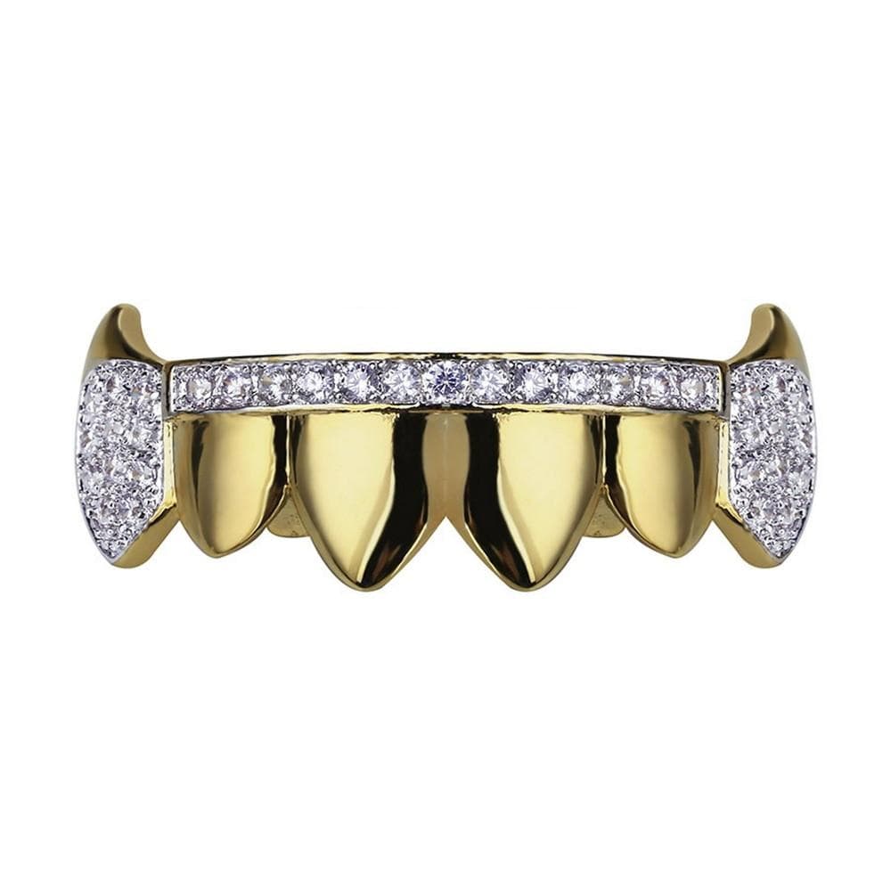 Iced Out Vampire Fangs Teeth Grillz | Iced Up London