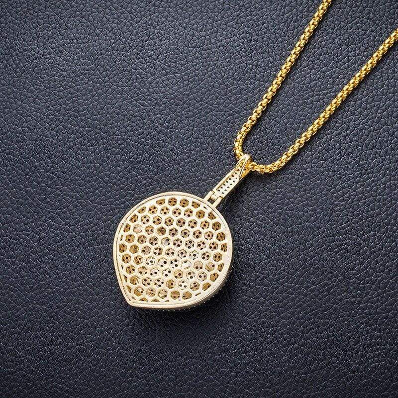 Iced Out Alien Pendant (18K Gold) | Iced Up London