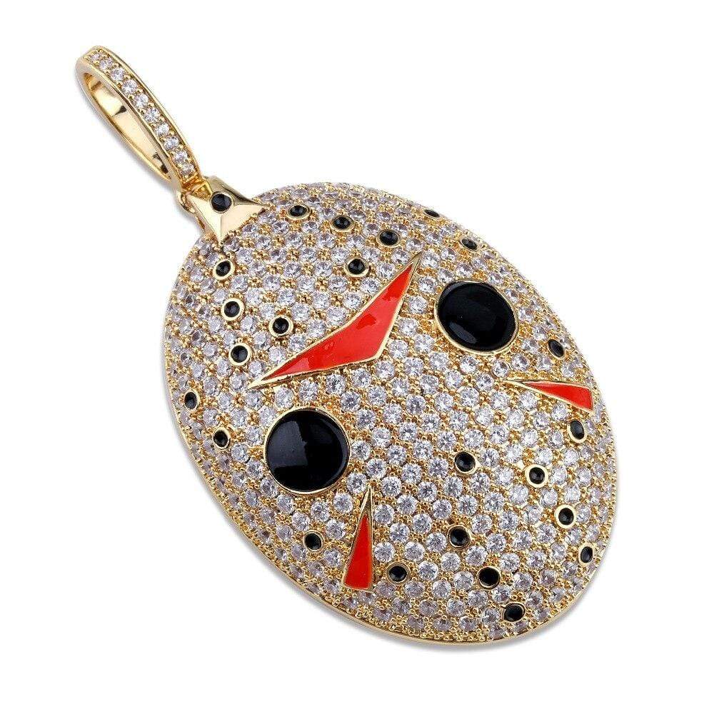 Iced Out Jason Mask Pendant | Iced Up London