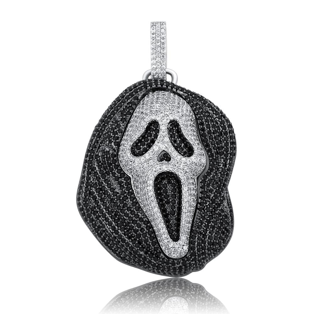 Iced Out Scream Mask Pendant | Iced Up London