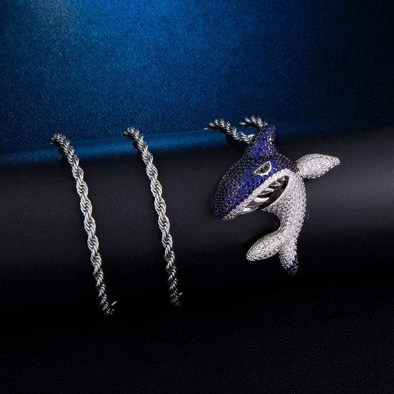 Iced Out Shark Pendant | Iced Up London