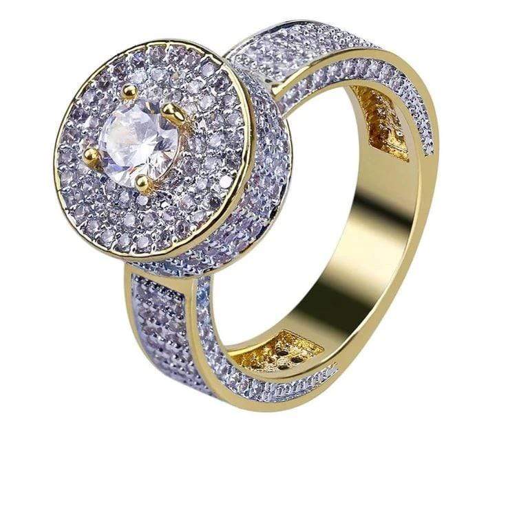 Iced Out Cluster Ring (14K Gold) | Iced Up London