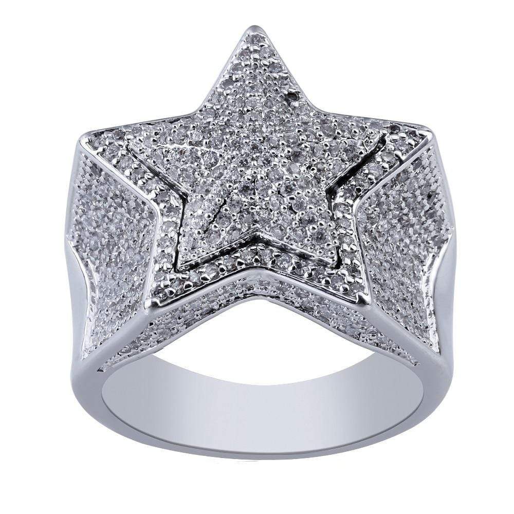 Iced Out Star Ring | Iced Up London